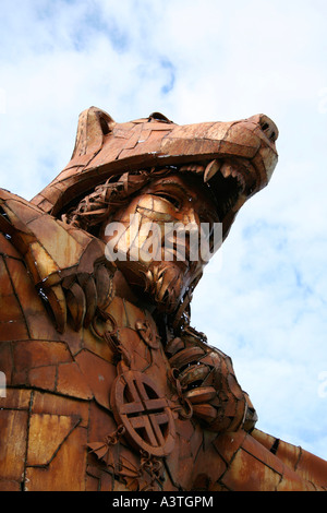 Iron statue, Tallinn, Estonia Stock Photo - Alamy
