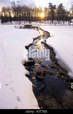 River in winter landscape, snow and blue sky Stock Photo - Alamy