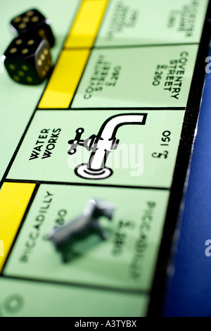 vertical photo of monopoly game board showing go to jail square Stock ...