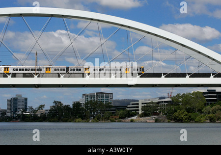Brisbane River and Merivale Bridge, Brisbane, Queensland, Australia ...