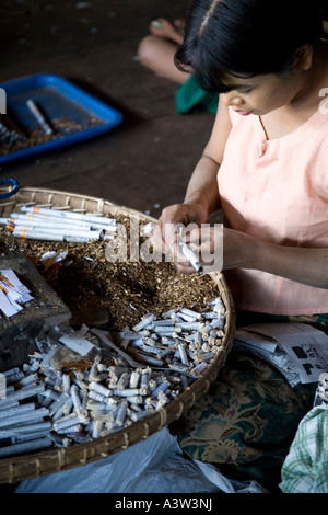 Cheroot Factory, Bago, Myanmar Stock Photo - Alamy