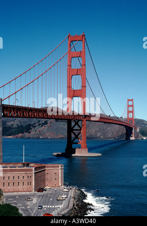 Fort Point and Golden Gate, San Francisco, Cal, from Robert N Dennis ...