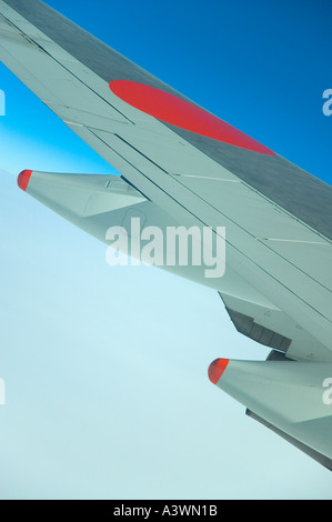 141004 The wing of an ANA All Nippon Airways jet in motion Photo ...