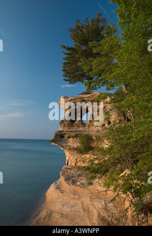 Chapel Rock and Chapel Beach in Pictured Rocks National Lakeshore ...