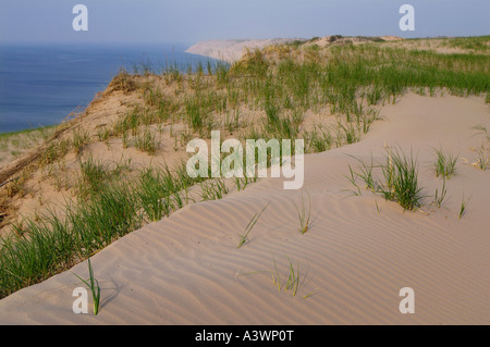 Grand Sable Dunes near Grand Marais, Michigan. The Log Slide Overlook ...