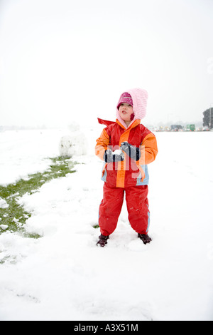 snow young girl playing waterproof snowball 3 4 5 three four five fairy ...