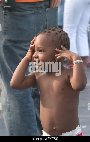 Cheeky young ethnic girl child Stock Photo - Alamy