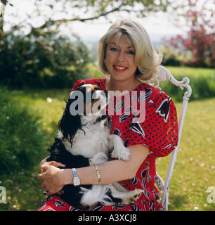 Dale Tryon, Lady Tryon, "Kanga" at home in 1988 Stock Photo - Alamy