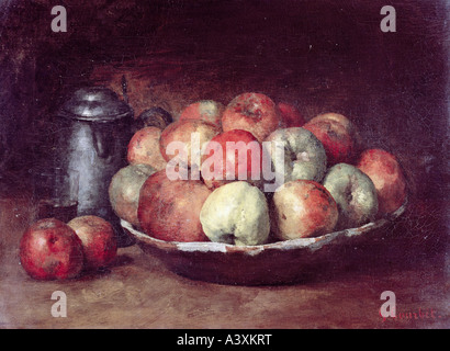 Gustave Courbet Still Life with Apples 1872 Rijksmuseum Amsterdam Stock ...
