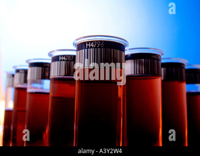 barcode tags on testtubes Stock Photo - Alamy