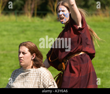 Festival of History Stoneleigh 2004 Re enactment of boadicea charges ...