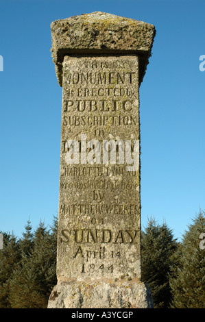 The Charlotte Dymond Memorial on Bodmin Moor Stock Photo - Alamy