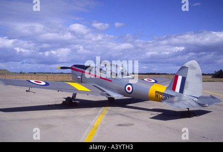 The de Havilland Gipsy Major engine seen under the cowlings of a DHC ...