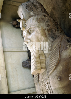 Sculptures from The Great Temple of Ramesses II in Abu Simbel. Osiris ...