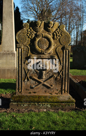 17th. Century gravestone. Church of Saint Mary Magdalene. Hayton (near ...