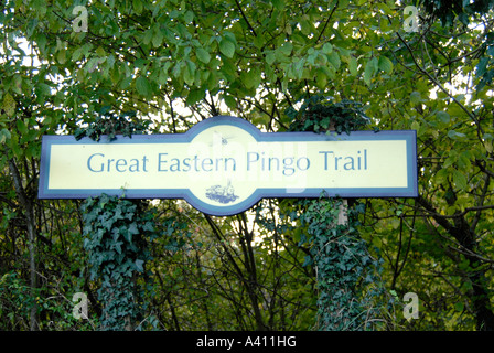 Pingo trail at Stow Bedon Thompson Norfolk UK Stock Photo - Alamy