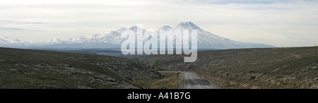 Hasan Dagi Snow covered volcano Turkey Stock Photo - Alamy