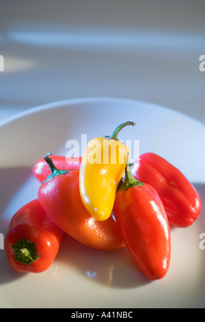 Closeup of peppers Stock Photo - Alamy