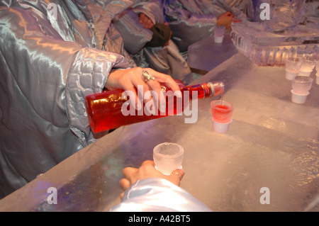 Ice bar in Warsaw Poland Stock Photo - Alamy