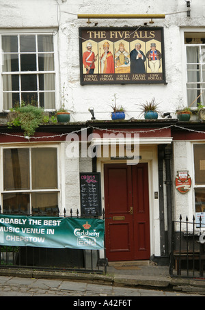 Pub Sign The Five Alls Chepstow Stock Photo - Alamy