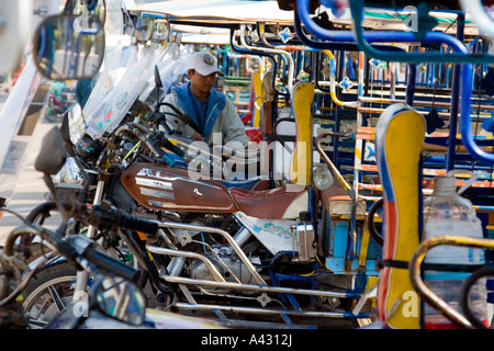 Tuk Tuk Chum Boo or Rickshaw Vientiane Laos Stock Photo - Alamy