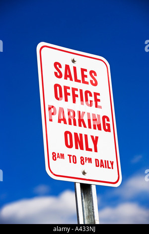 SALES OFFICE SIGN, DIRECTION, PARKING SIGN, RESTRICTIONS, travel ...