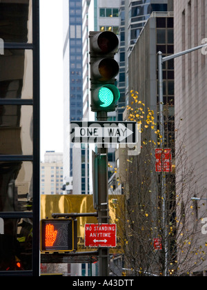 Green Traffic Light Signal, New York, United States of America Stock ...