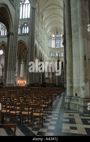 France Amiens Cathedral Nave Stained Glass Window Stock Photo - Alamy