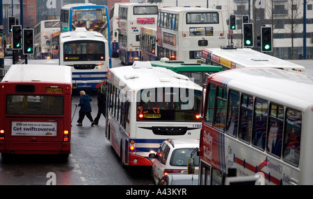Chaos on the buses Birmingham s bus mall is ground to a halt during ...