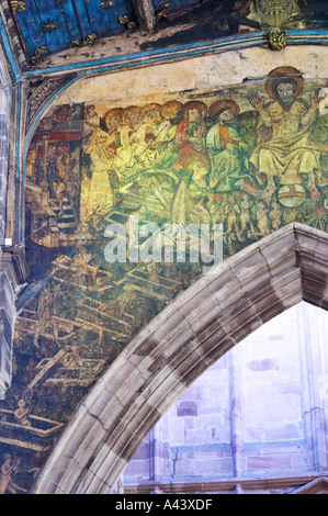 The 15th Century Doom painting in Holy Trinity Church Coventry UK Stock ...