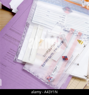 Analysing DNA at the United Kingdom National DNA Database Stock Photo ...