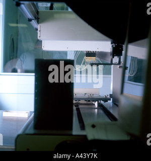 Analysing DNA at the United Kingdom National DNA Database Stock Photo ...