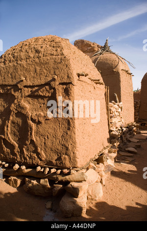 Niger, West Africa, Village Granary and Ladder Stock Photo - Alamy