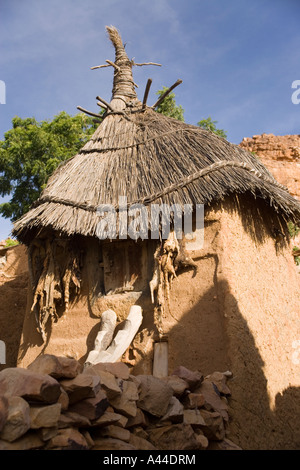 Niger, West Africa, Village Granary and Ladder Stock Photo - Alamy