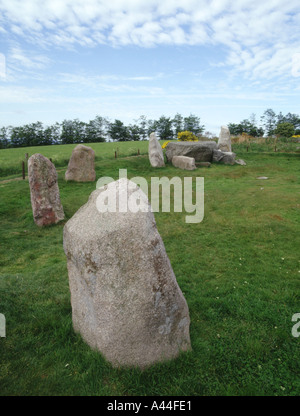 Easter Aquhorthies recumbent stone circle, a Bronze Age historic ...