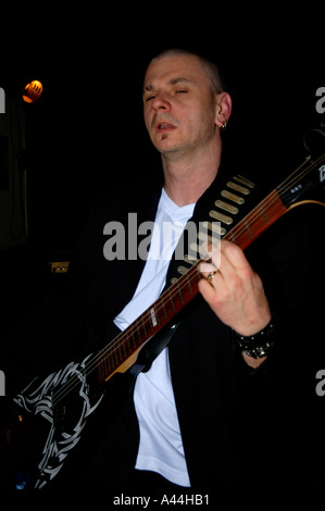 The guitarist of Goth band Deviant UK Stock Photo - Alamy