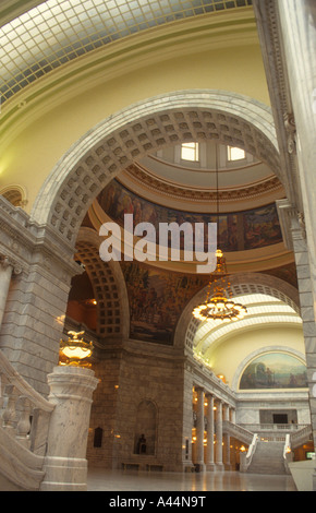 Interior view of The State Capitol, Utah, Salt Lake City, United States ...