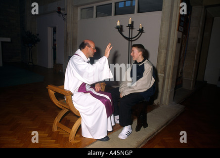 Priest & Penitent St Bernard's Catholic Church Reconciliation Stock ...