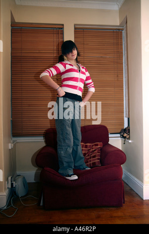 Precocious Teenage Girl Stock Photo - Alamy