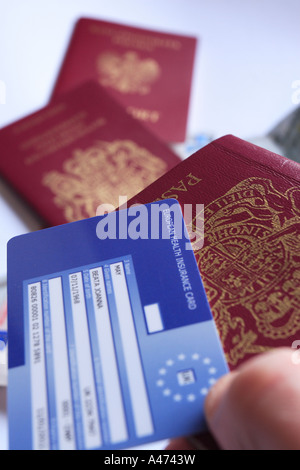 NHS EHIC European Health Insurance Card travel Stock Photo - Alamy