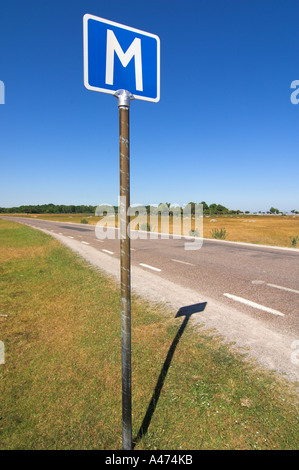 A vehicle passing place sign. Sweden Stock Photo - Alamy