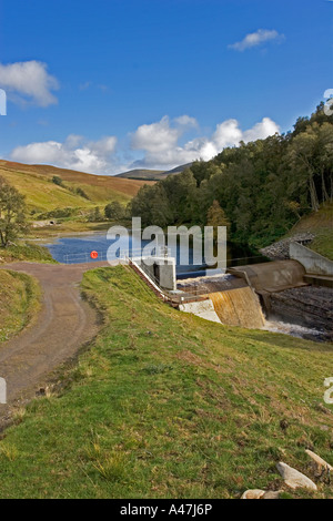 Intake weir of Garrogie small scale hydro scheme on River Fechlin near ...