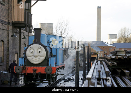 Steam Engine dressed as Thomas the Tank Engine Train at Didcot Railway ...