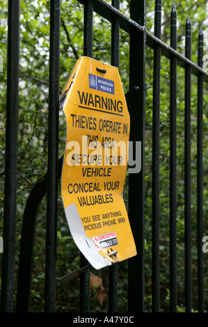Warning Sign damaged by Vandals Stock Photo - Alamy