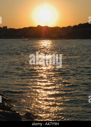 Sunset at Vilanova i la Geltru Villanueva y Geltrú Catalonia Catalunya ...