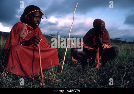 Coming of age ceremony Masai tribe, Tanzania. These young boys are ...