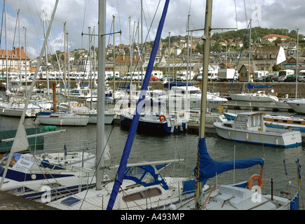 Panoramic View of Deauville Port English Channel La Manche Normandy ...