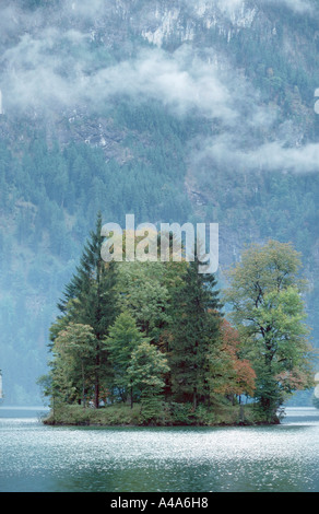 Island in the Koenigsee Stock Photo - Alamy