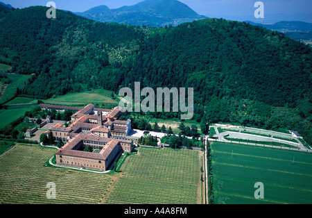 Aerial view of Praglia Abbey Torreglia Veneto Italy Stock Photo - Alamy