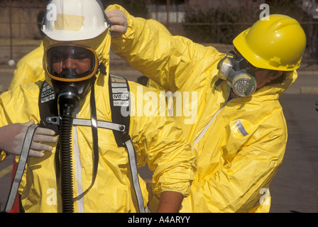 Training for Workers Responding to Toxic Chemical Spills Stock Photo ...